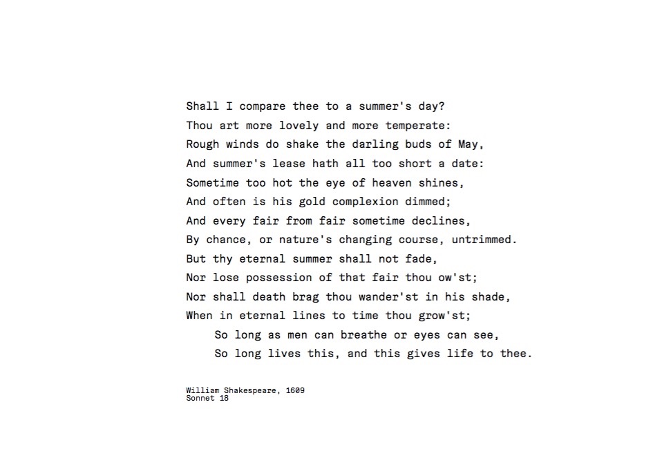 Galleria Alberta Pane | Shall I compare thee to a summer’s day?